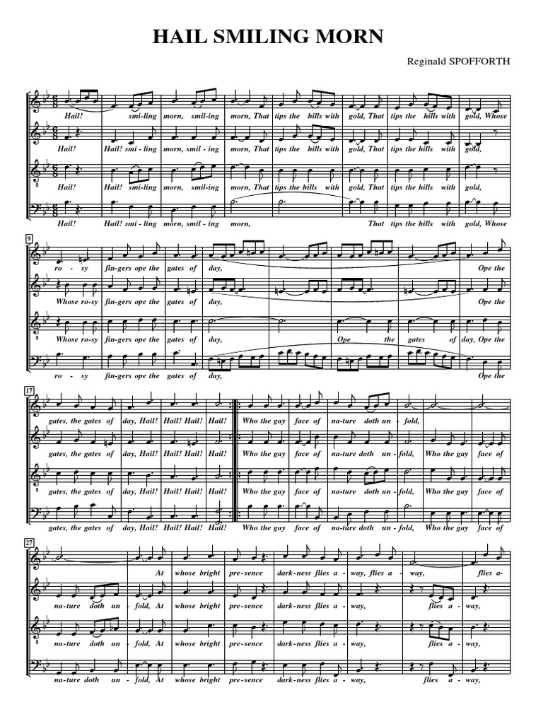 HAIL SMILING MORN | PDF