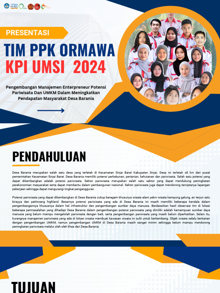 PRESENTASI _UMSi_DESA WISATA_KPI UMSi | PDF
