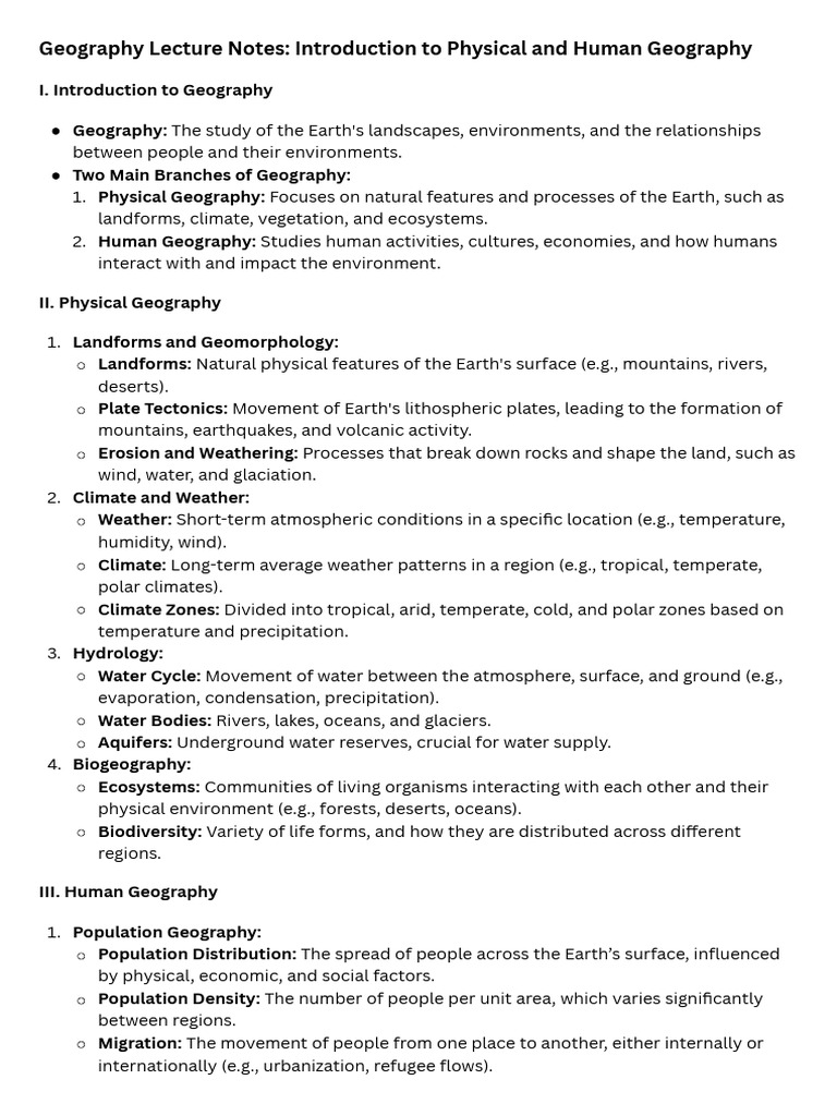 Intro to Physical and Human Geography | PDF | Natural Environment | Earth