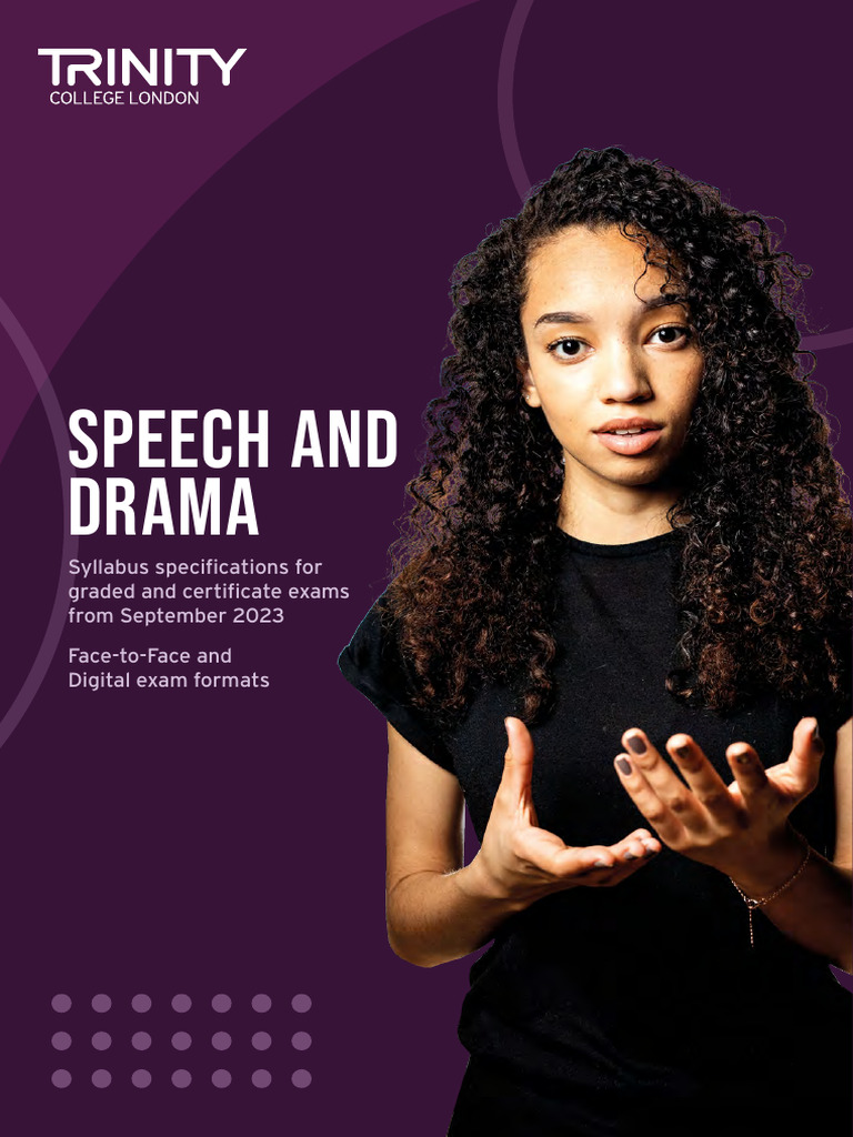 Speech and Drama Syllabus Specifications - Insides From 2023 - ONLINE ...