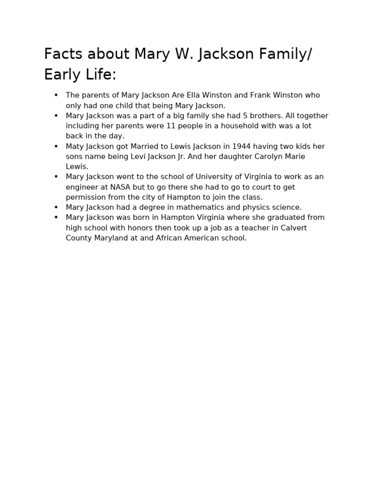 Facts About Mary W1 | PDF