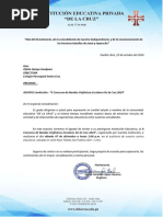 Oficio Solicitando Una Banda | PDF | Viajes y turismo