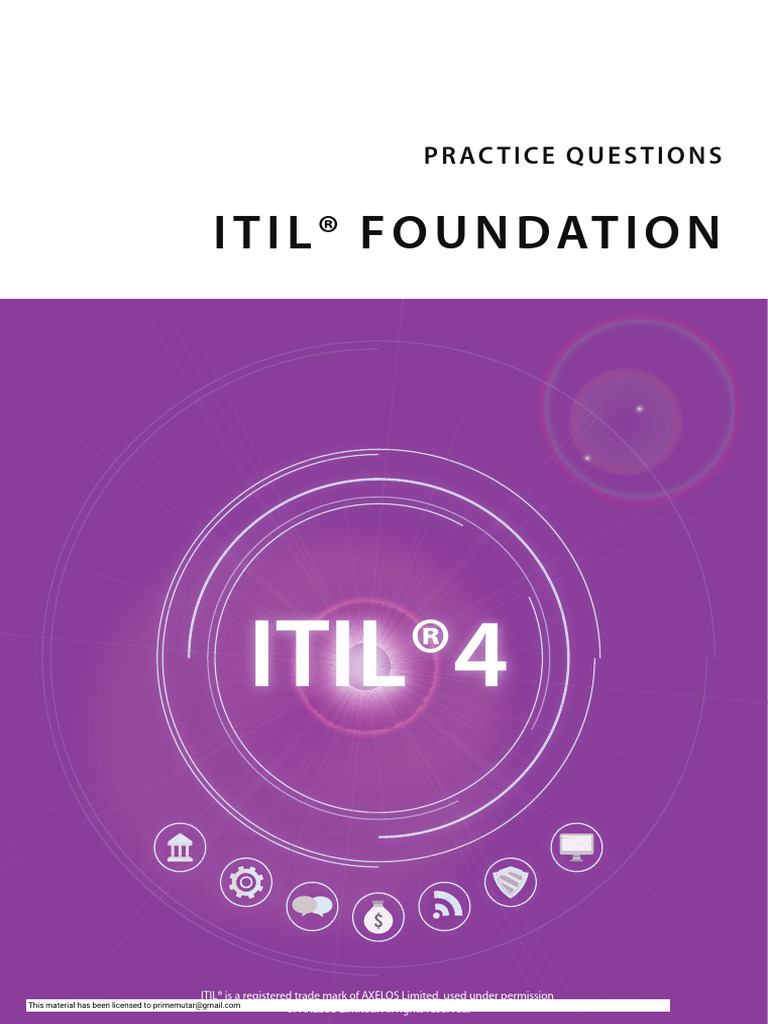 Practice Questions ITIL FOUNDATION | PDF | It Service Management ...