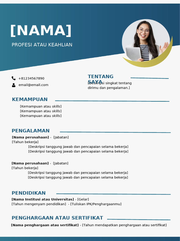 Template CV 2 | PDF