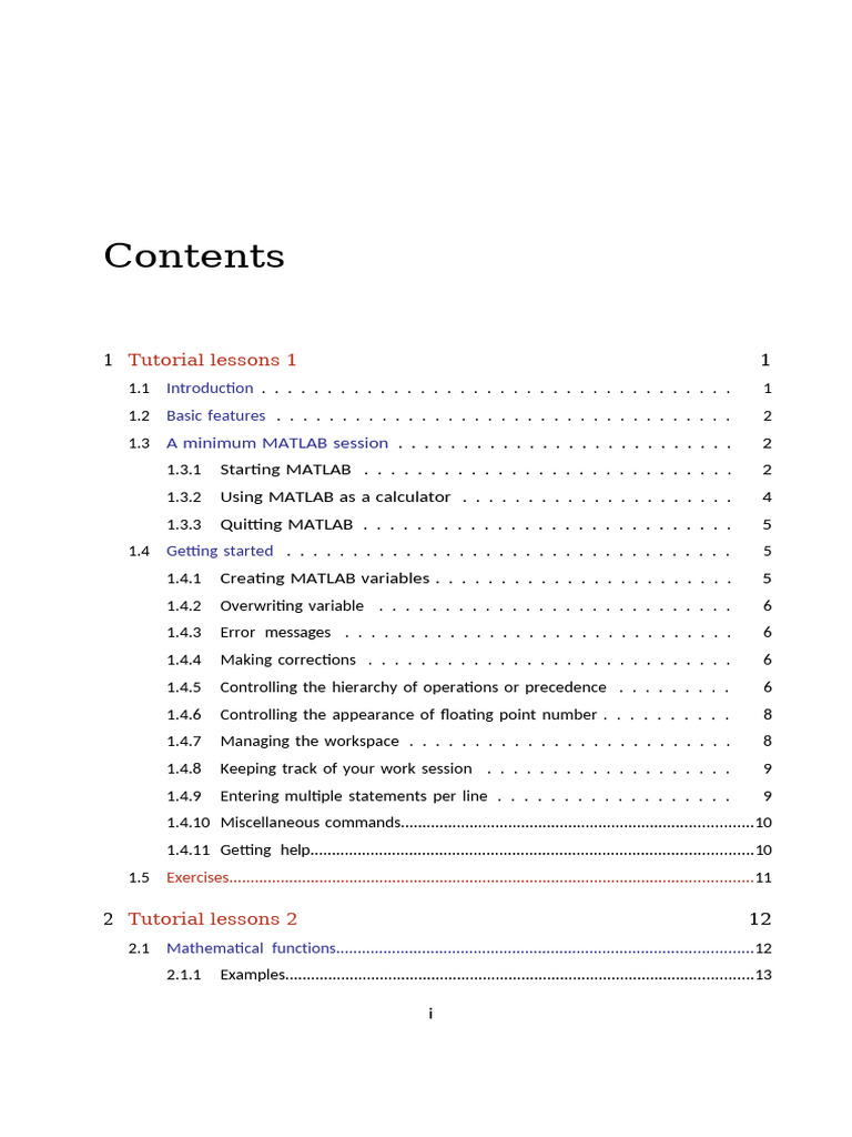 matlab report | PDF | Matrix (Mathematics) | Matlab