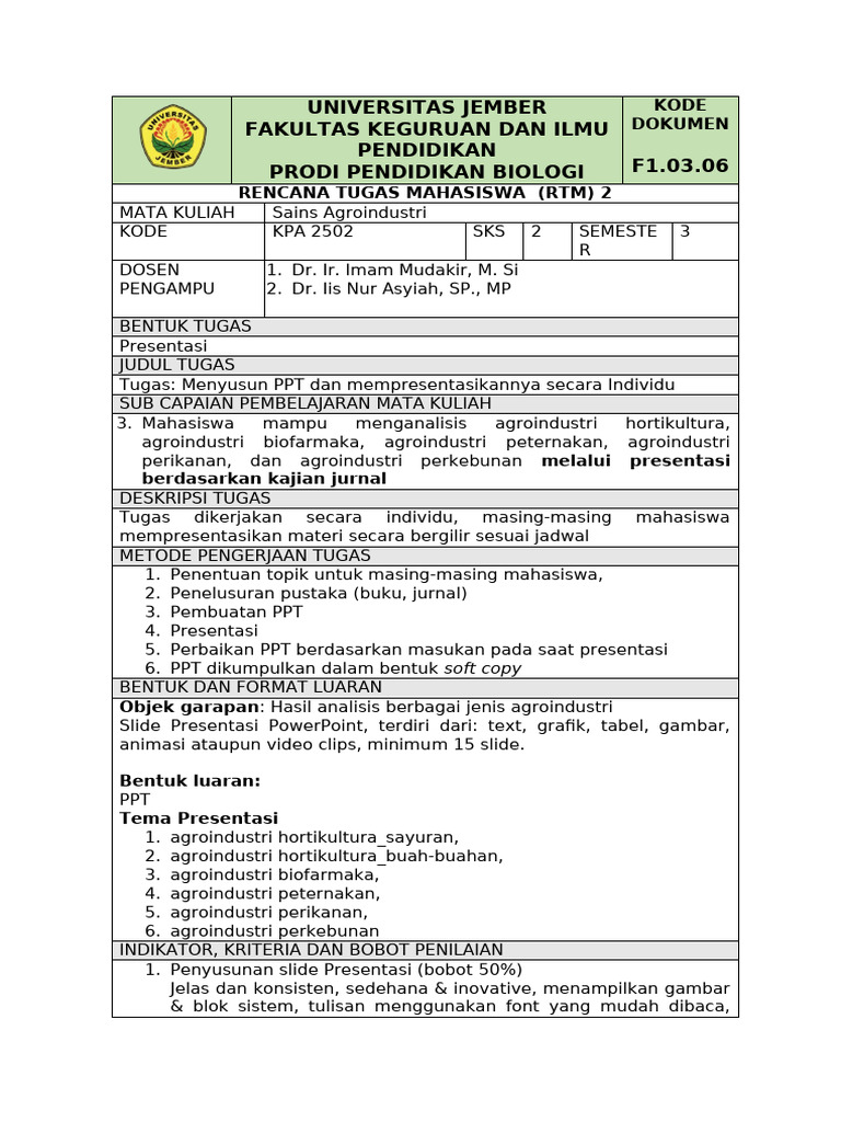 RTM 2 Presentasi | PDF