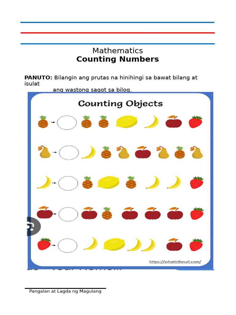 COUNTING OBJECT - 8 | PDF