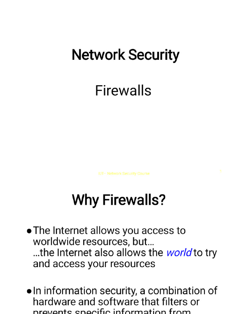 Firewall ? | PDF