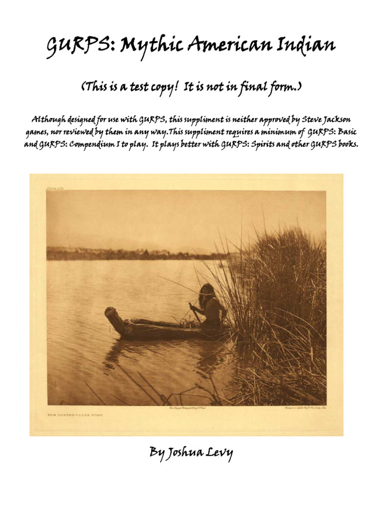 GURPS: Mythic American Indian Guide | PDF | Acorn