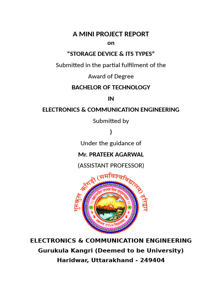 Overview of Storage Devices Types | PDF | Computer Data Storage | Hard ...