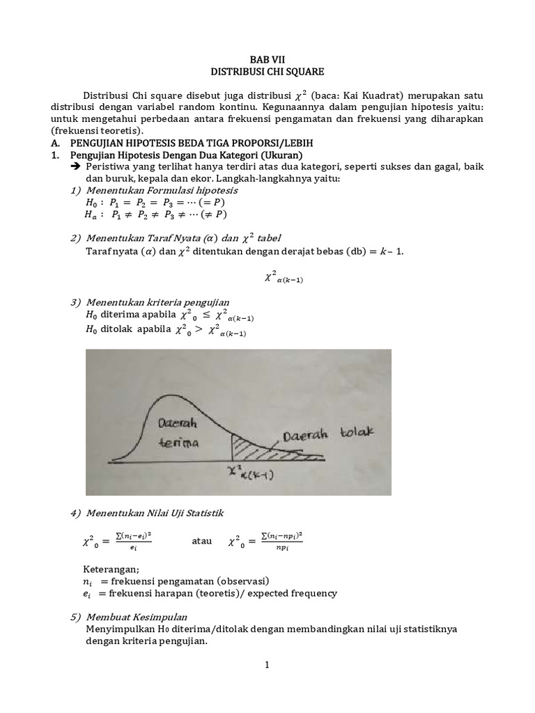 Bab 8 Distribusi Chi Square | PDF