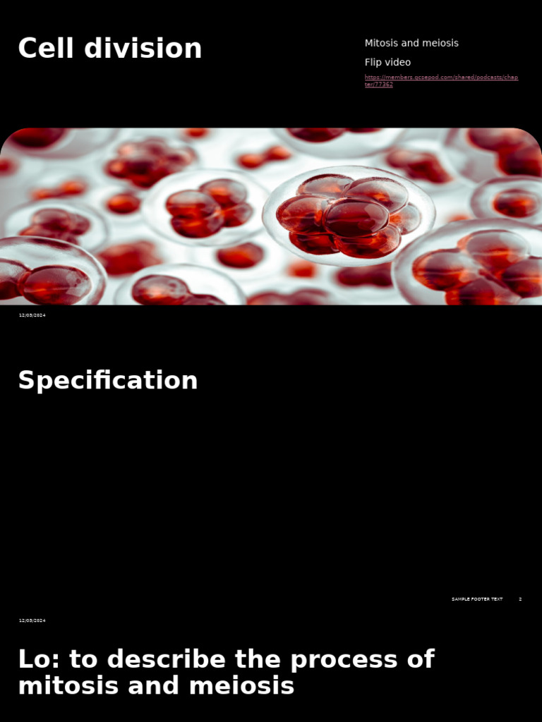 Cell Division (1) | PDF | Mitosis | Meiosis