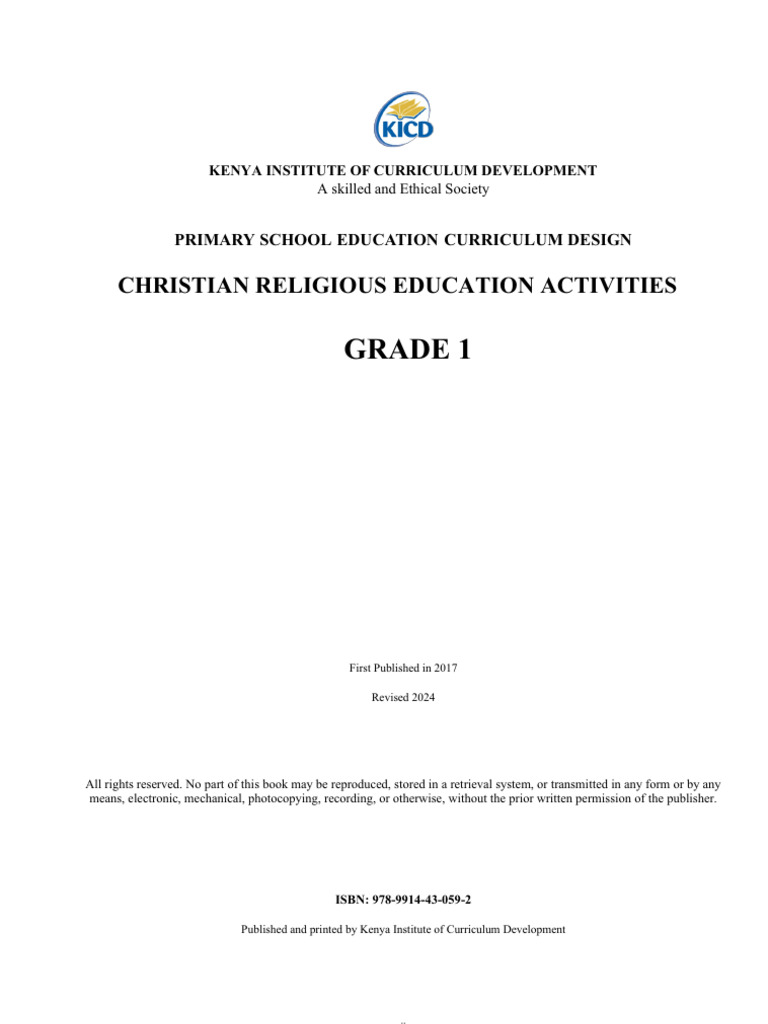 CRE Grade 1 | PDF | Curriculum | Learning