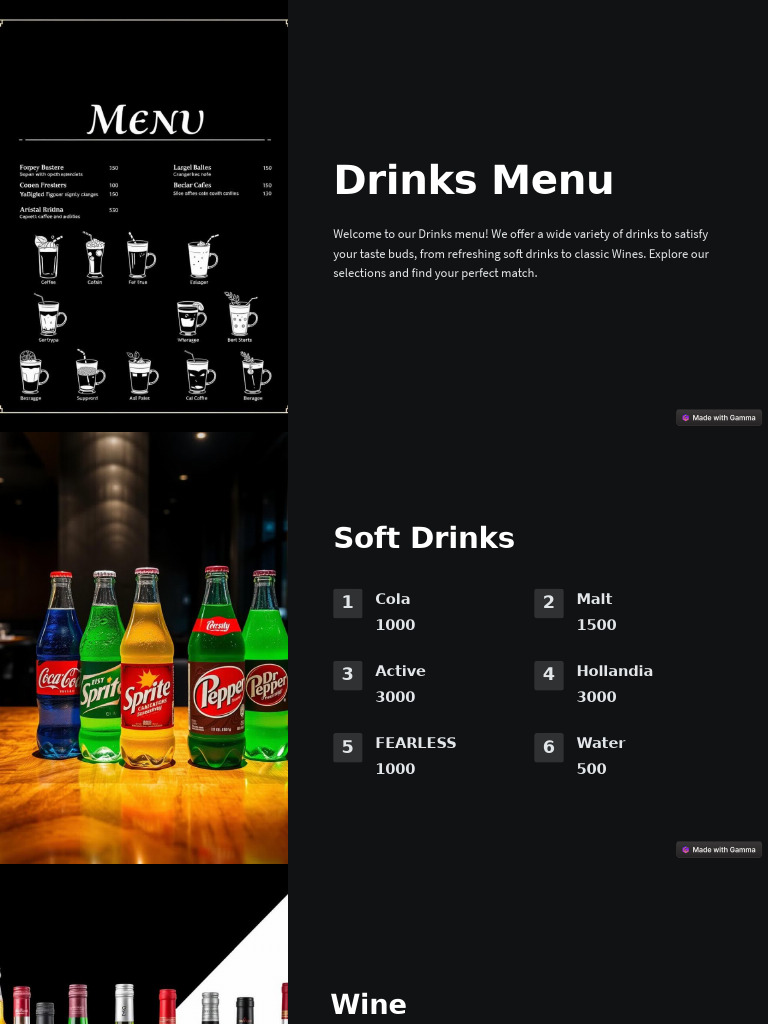 Drinks Menu | PDF