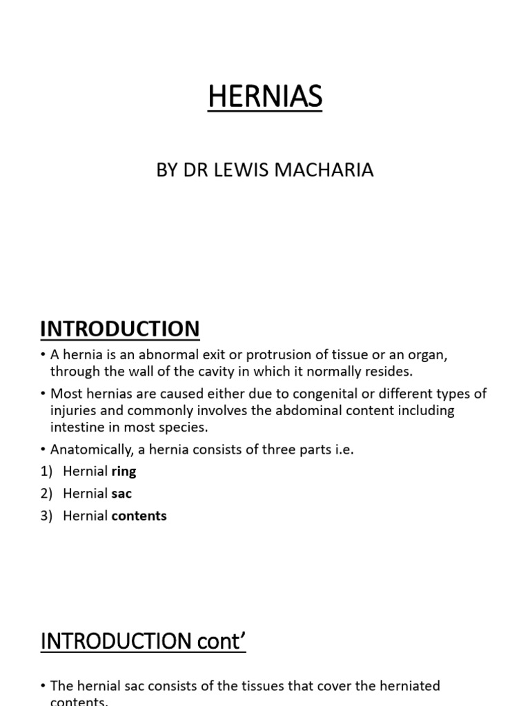 HERNIAS | PDF | Medical Specialties