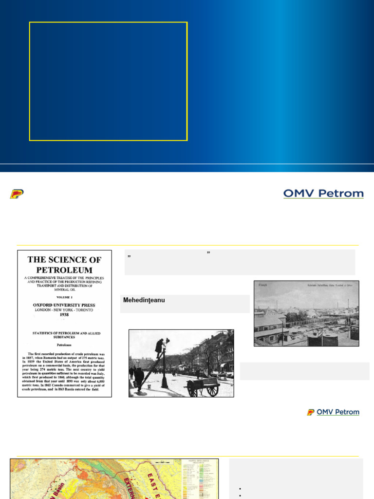 Petroleum Systems An Overview of the Romanian ones. | PDF | Petroleum ...