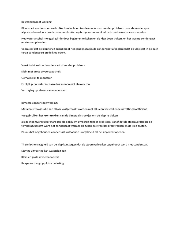 Balgcondenspot Werking | PDF