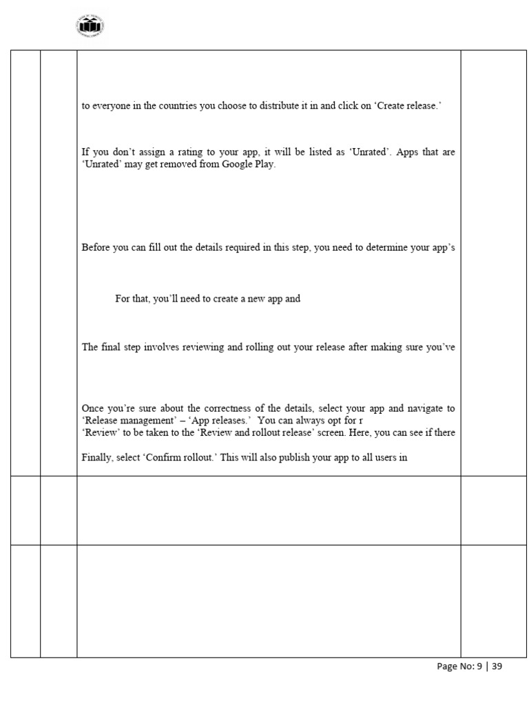 App Deployment & SQLite Guide | PDF | Mobile App | Android (Operating ...