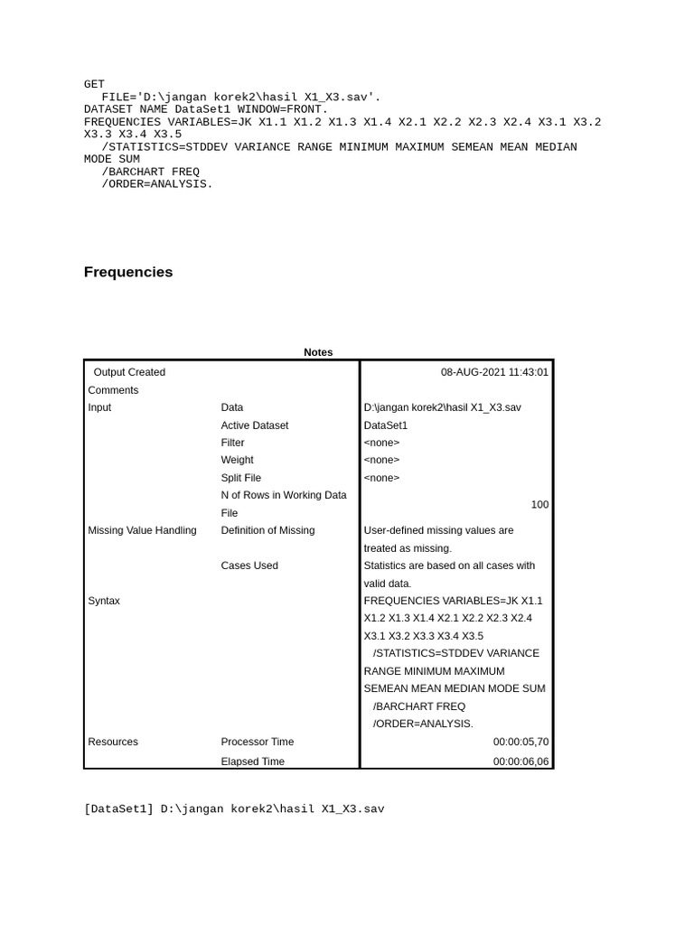 Hasil Spss 2 Kualitas Pelayanan RSUD Naibonat | PDF
