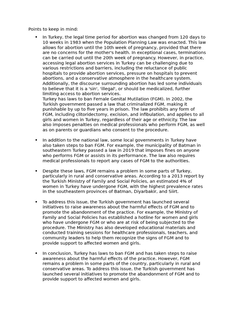points | PDF | Female Genital Mutilation | Human Reproduction