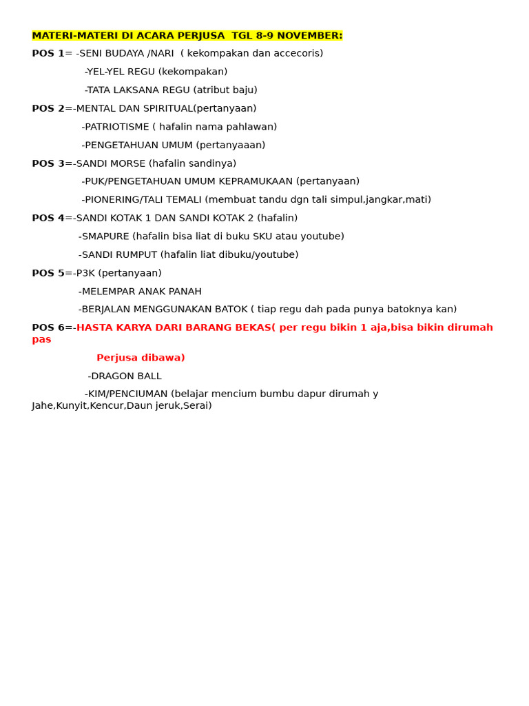 Materi Perjusa | PDF