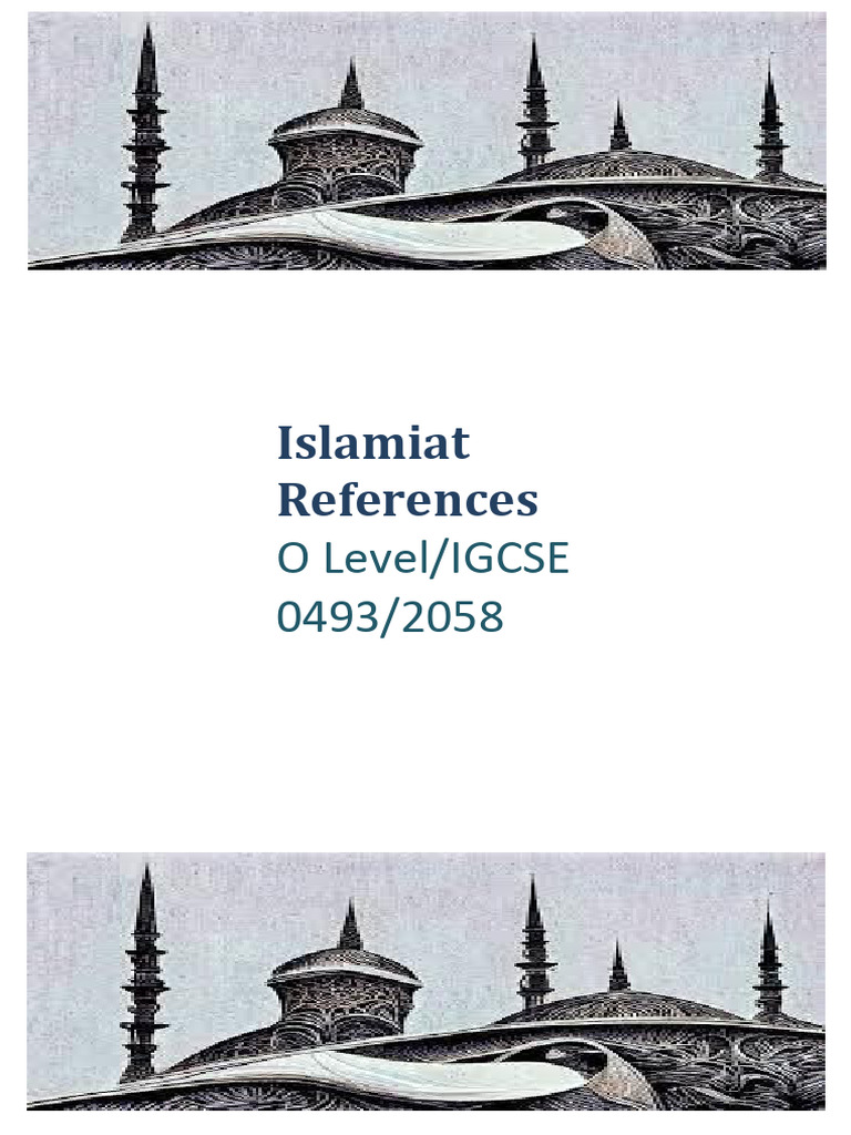 Reference Booklet 0493-2058 Islamiyat Tallat Nauman طلوعة | PDF ...