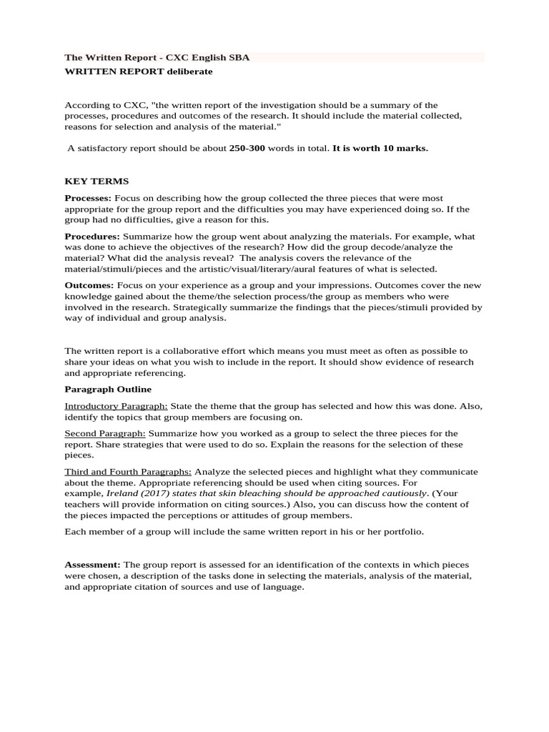 SBA- The Written Report | PDF | Cognition | Human Communication