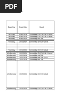 O Level Timetable: Oct-Nov 2025 | PDF | Qualifications | Student ...