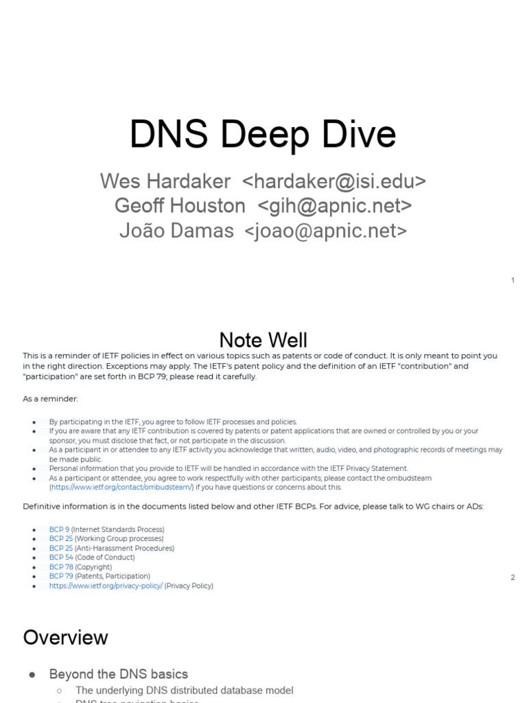 Dns Deep Dive Pdf Domain Name System I Pv6