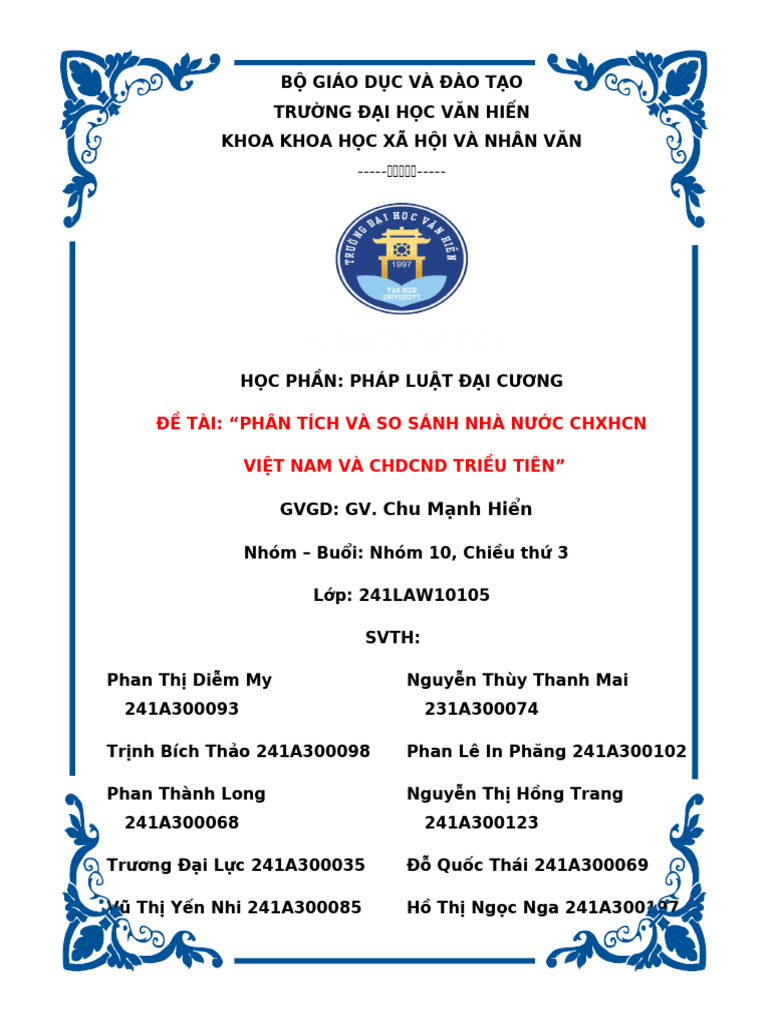 Tiểu Luận Pldc-nhóm 10 | PDF