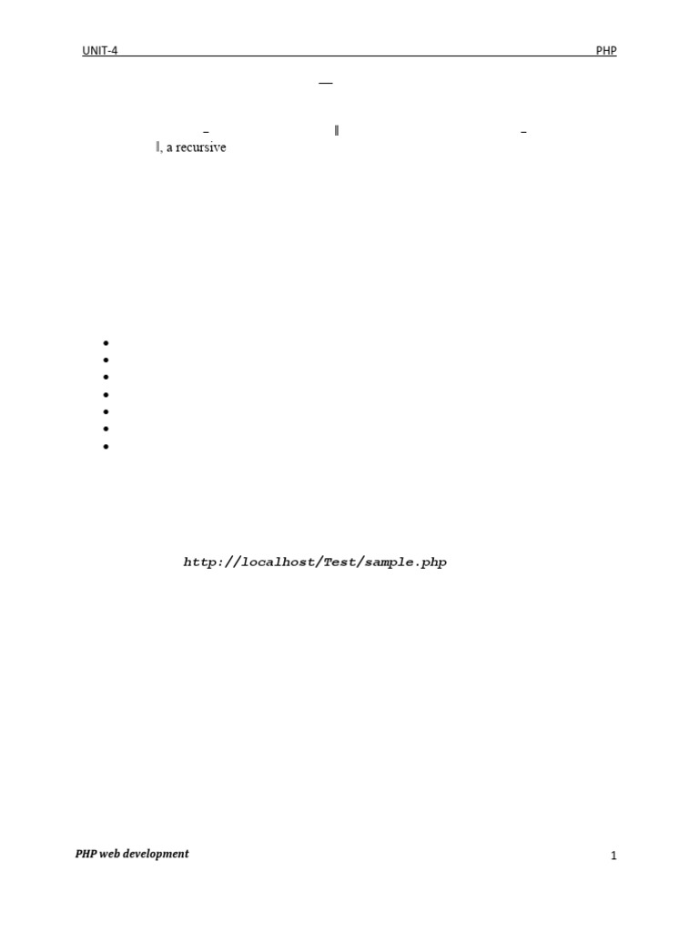 Web Dev Technology UNIT 1 | PDF | Control Flow | Php