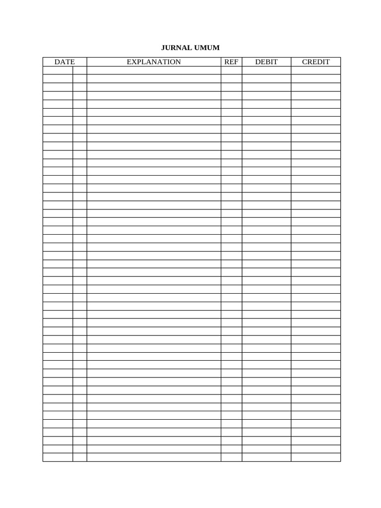 Format Akuntansi | PDF | Debits And Credits | Accounting