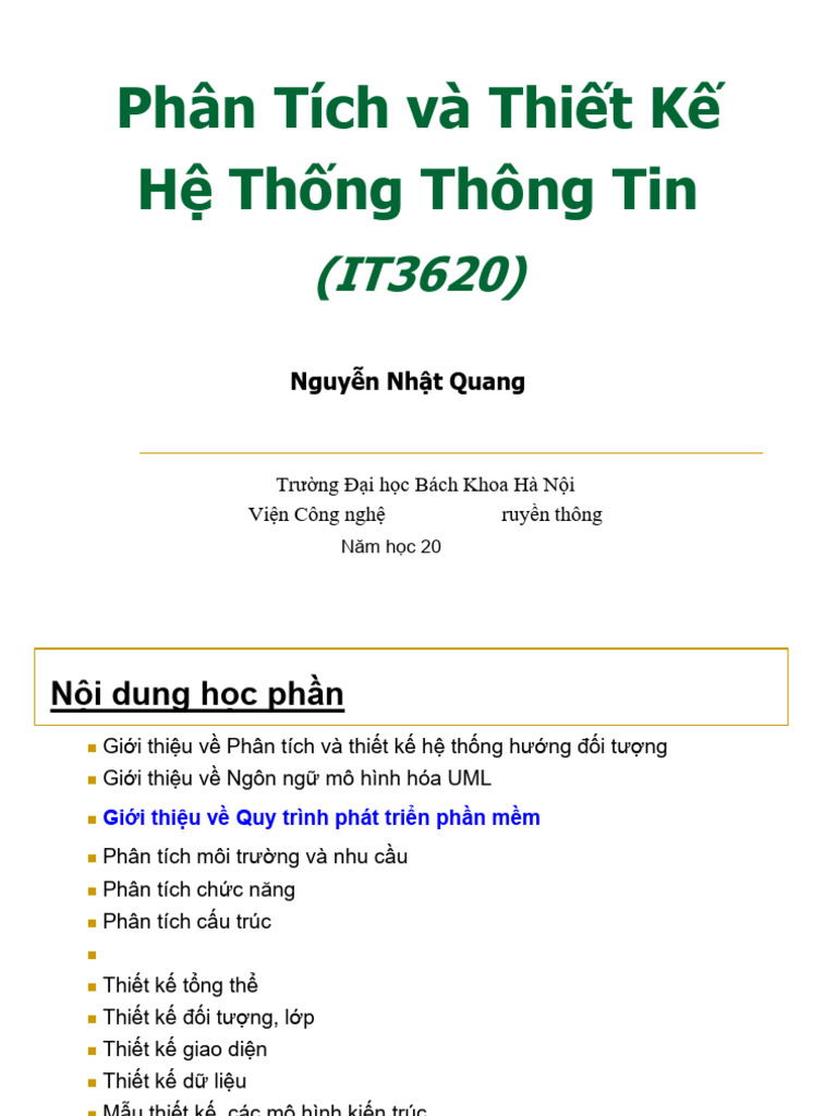 l3-Quy Trinh Phat Trien Phan Mem | PDF