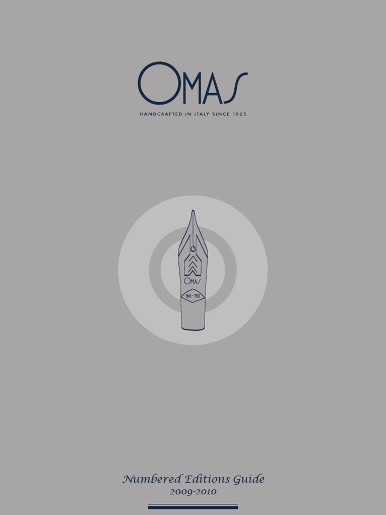 OMAS Limited Editions 2009-2010 | PDF | Apollo 11 | Moon