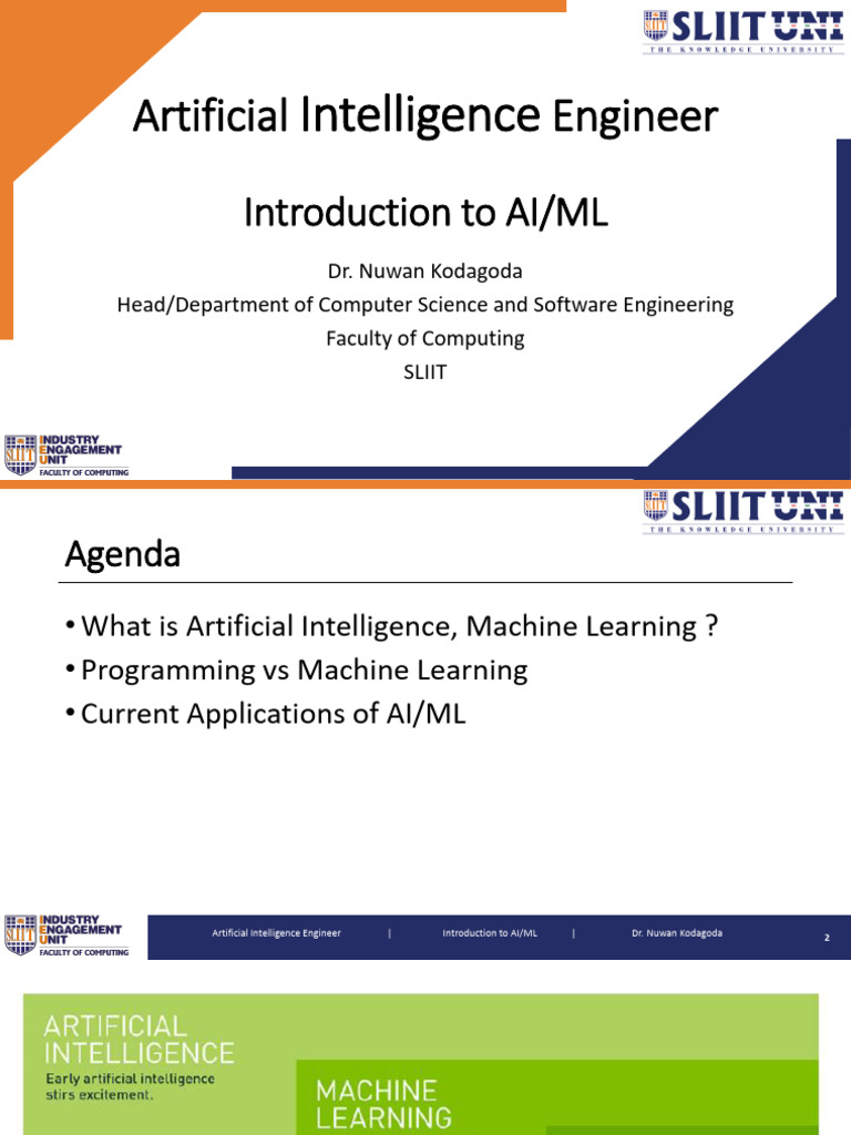 AIMLLecture01 220427 114617 | PDF | Artificial Intelligence | Intelligence (AI) & Semantics
