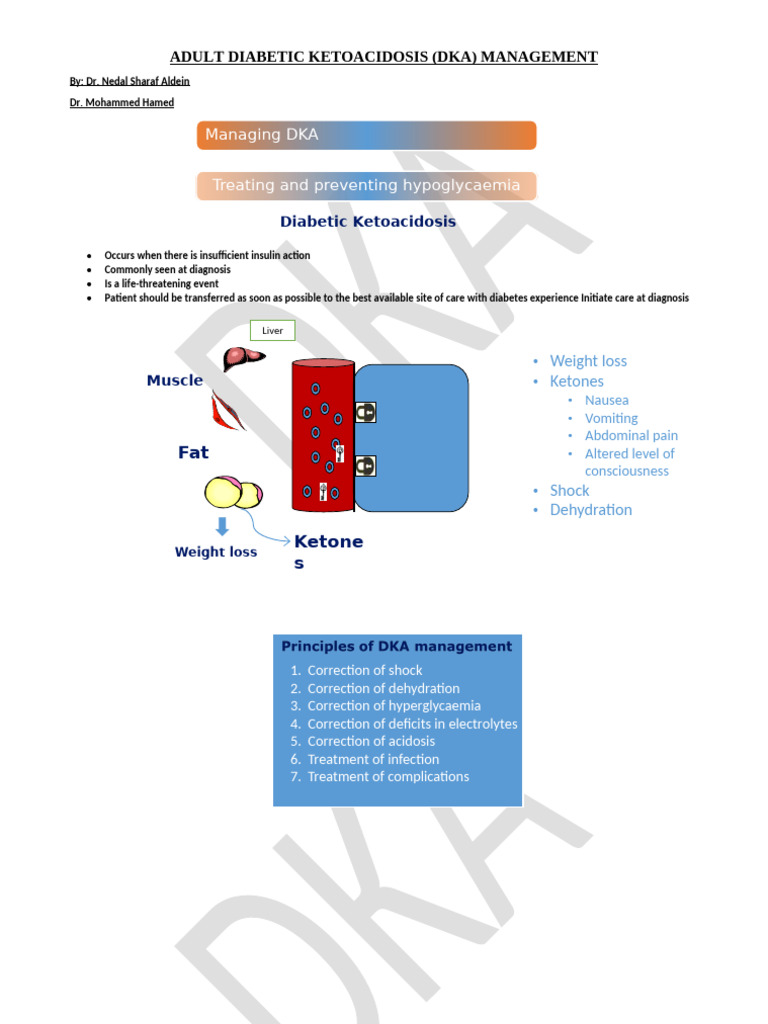 Adult Diabetic Ketoacidosis (Dka) - Monitoring Chart | PDF