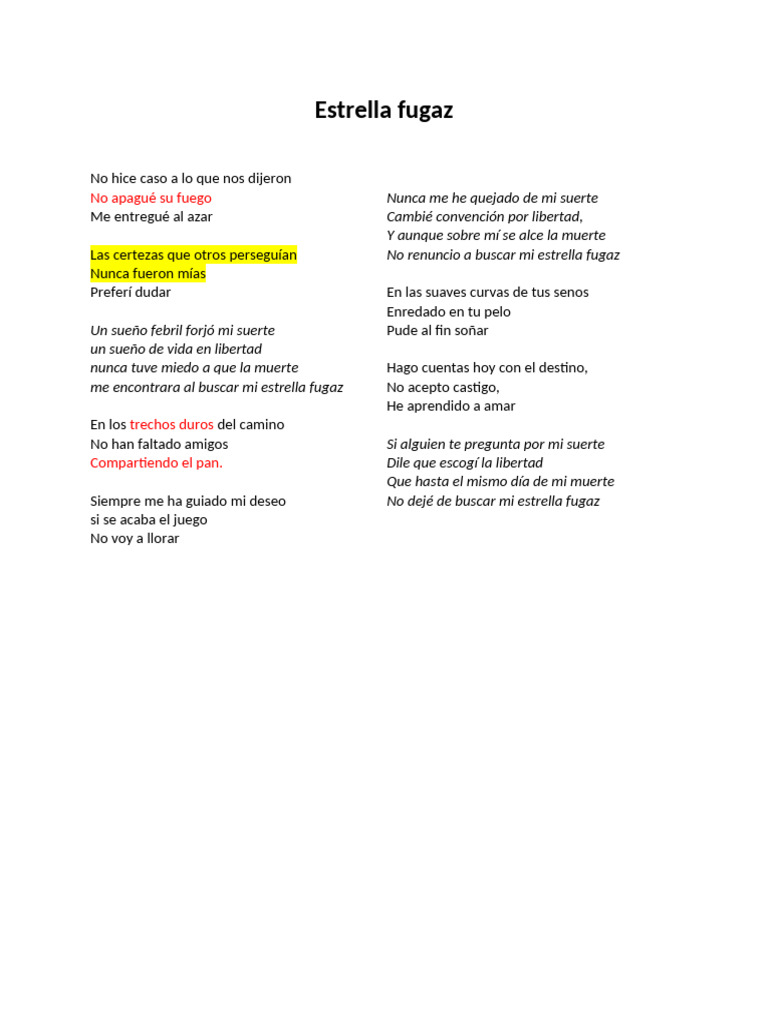 Estrella Fugaz | PDF