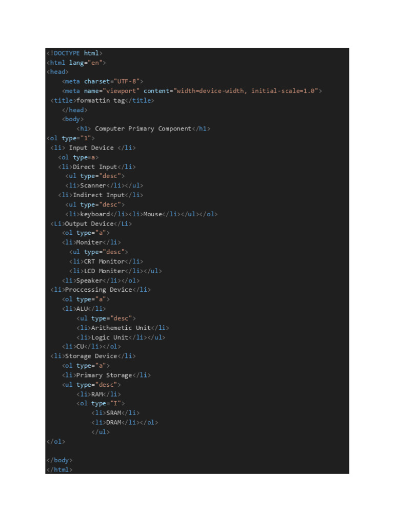 Computer Components Overview Guide | PDF