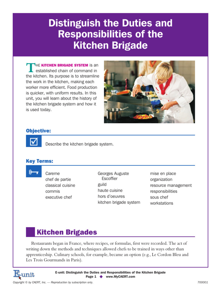 Kitchen Essentials | PDF | Chef | French Cuisine