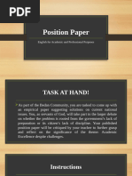 Position Paper Format | PDF