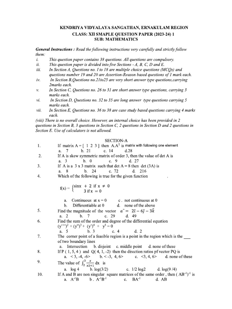 Maths QP 100 | PDF