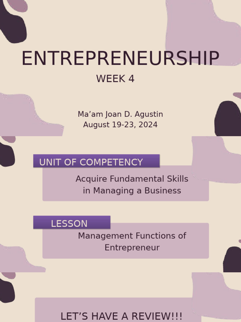 Entrep Lesson 3 Quarter 1 | PDF | Performance Appraisal | Entrepreneurship