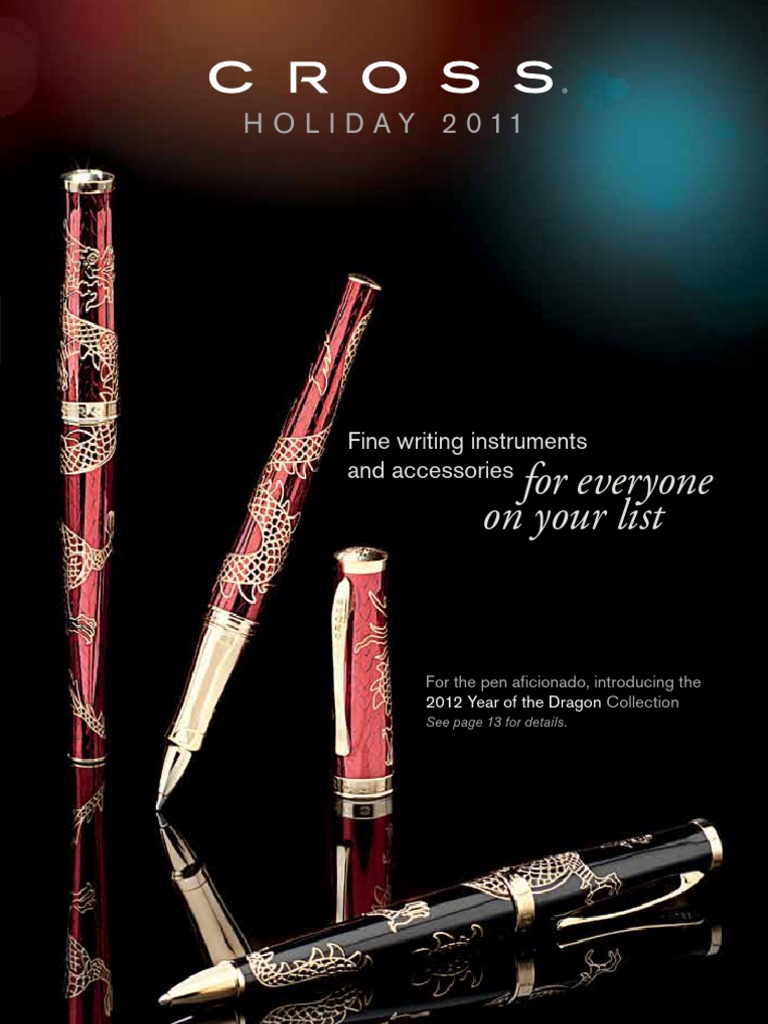 Cross Catalog Holiday 2011 | PDF | Pen | Writing Implements