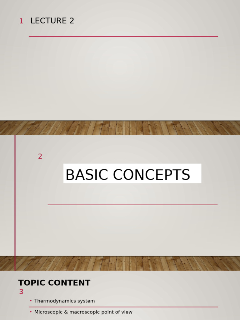 L2 To L4 Basic Concepts | PDF | Thermodynamics | Thermodynamic Equilibrium