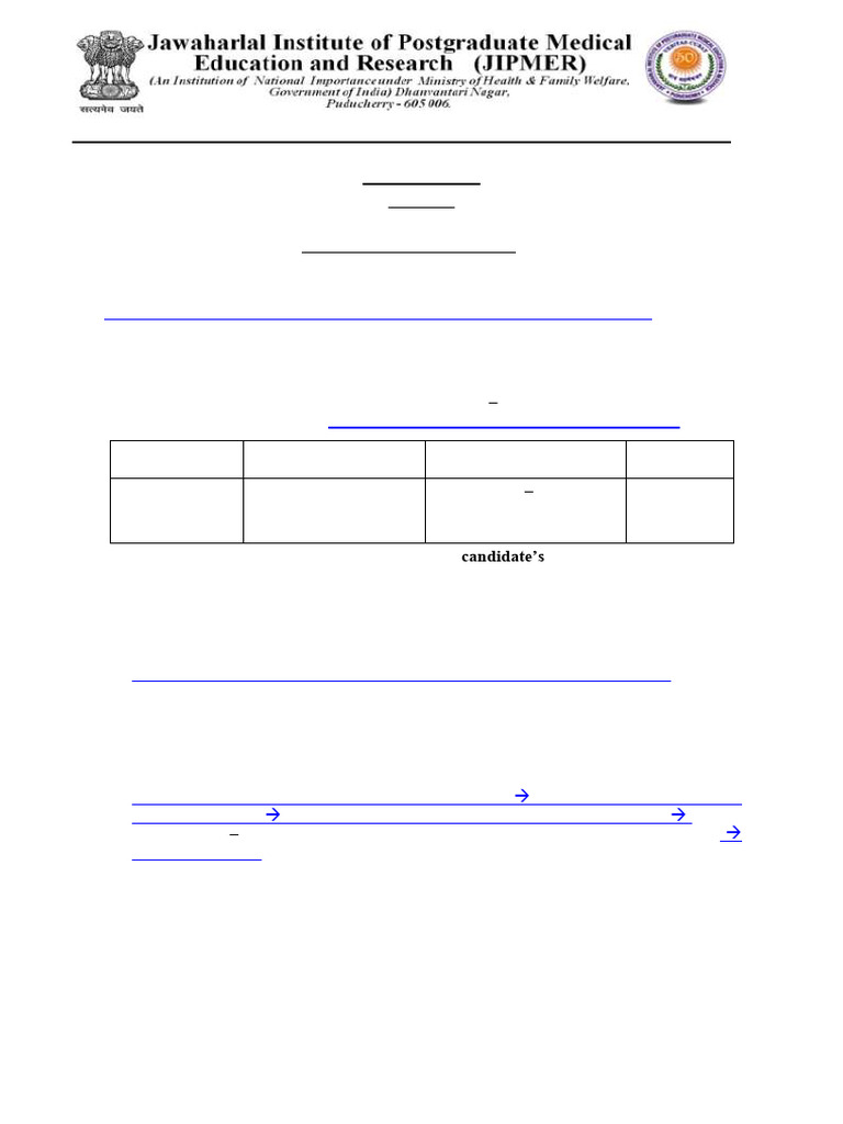 Information Brochure for MBBS admission 2024_JIPMER Karaikal_Special ...