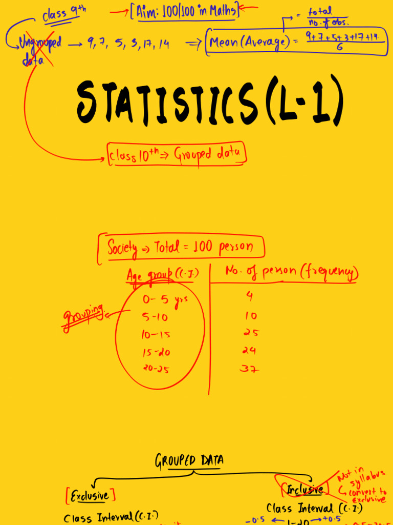 Statistics - 1 | PDF