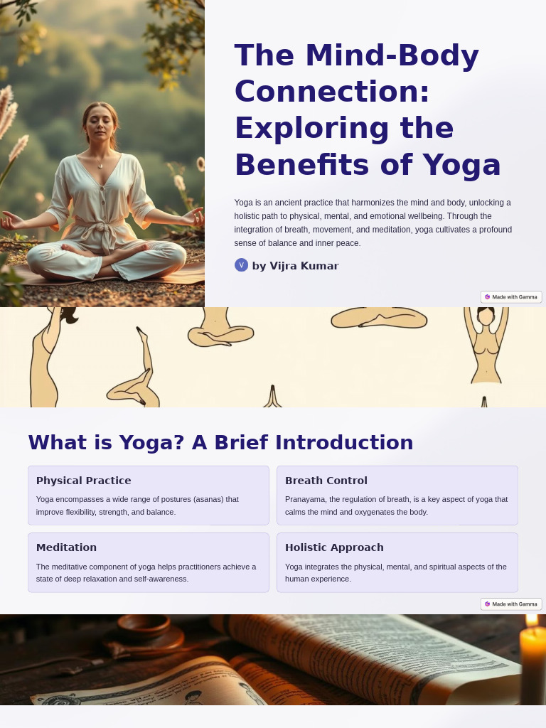 The Mind Body Connection Exploring The Benefits of Yoga | PDF | Yoga ...