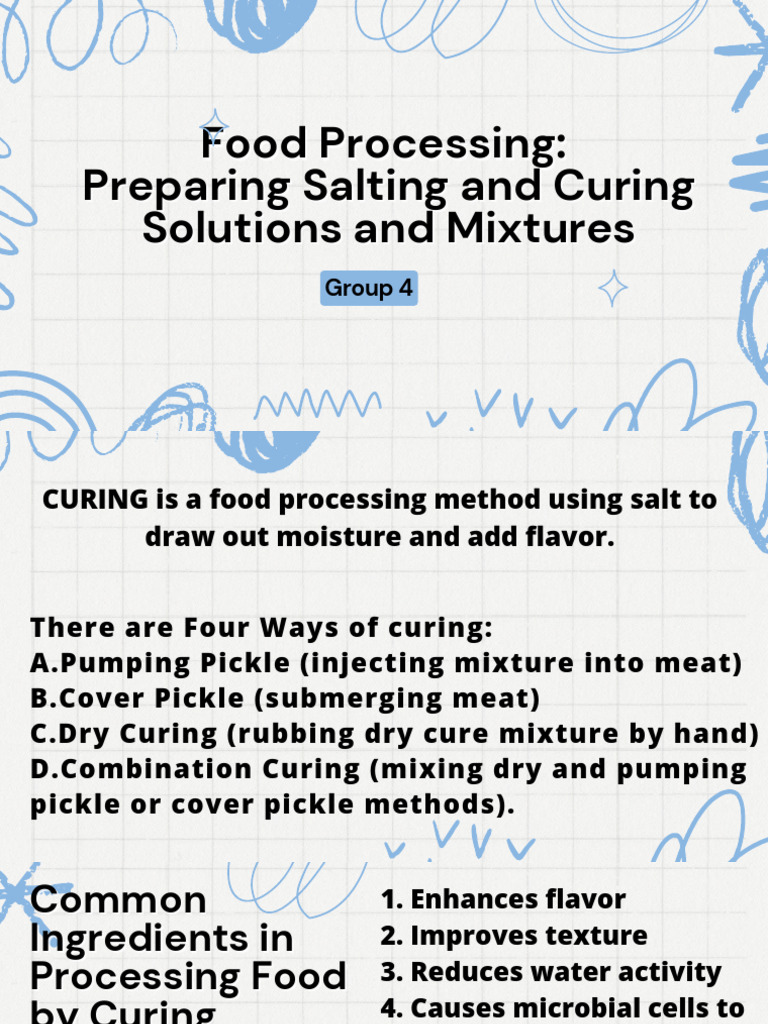 Curing Techniques in Food Processing | PDF | Curing (Food Preservation) | Ham
