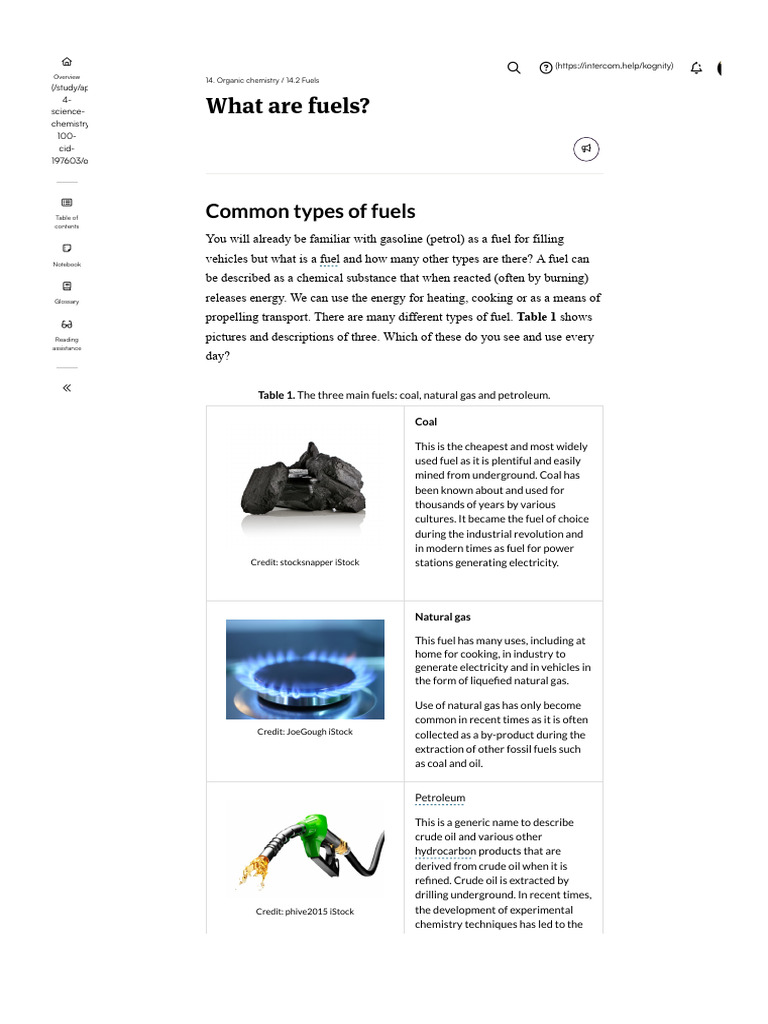 Understanding Common Fuels | PDF | Fuels | Natural Gas