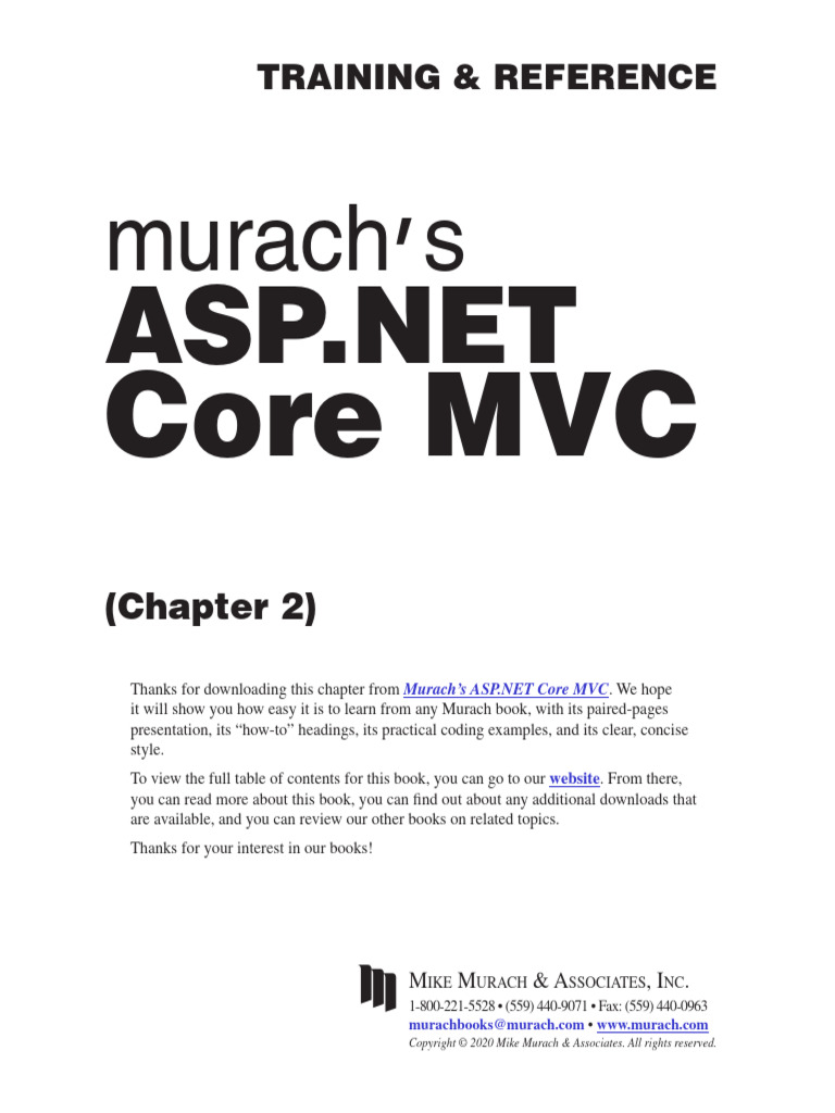 ch02 | PDF | Model–View–Controller | World Wide Web